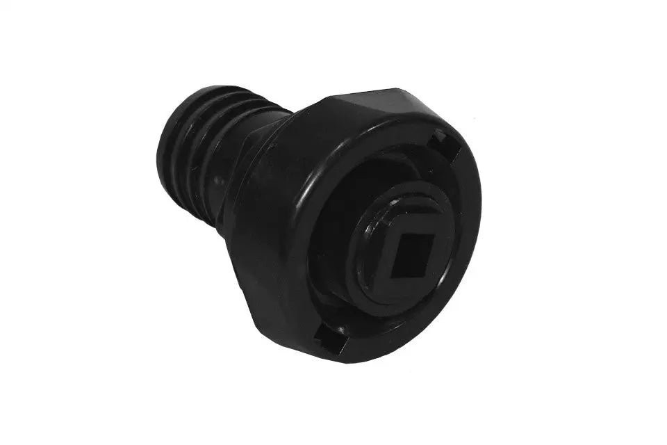 Passion | Drain Valve - 1 1/2"" RB // 1"" S, Black – All4Spas